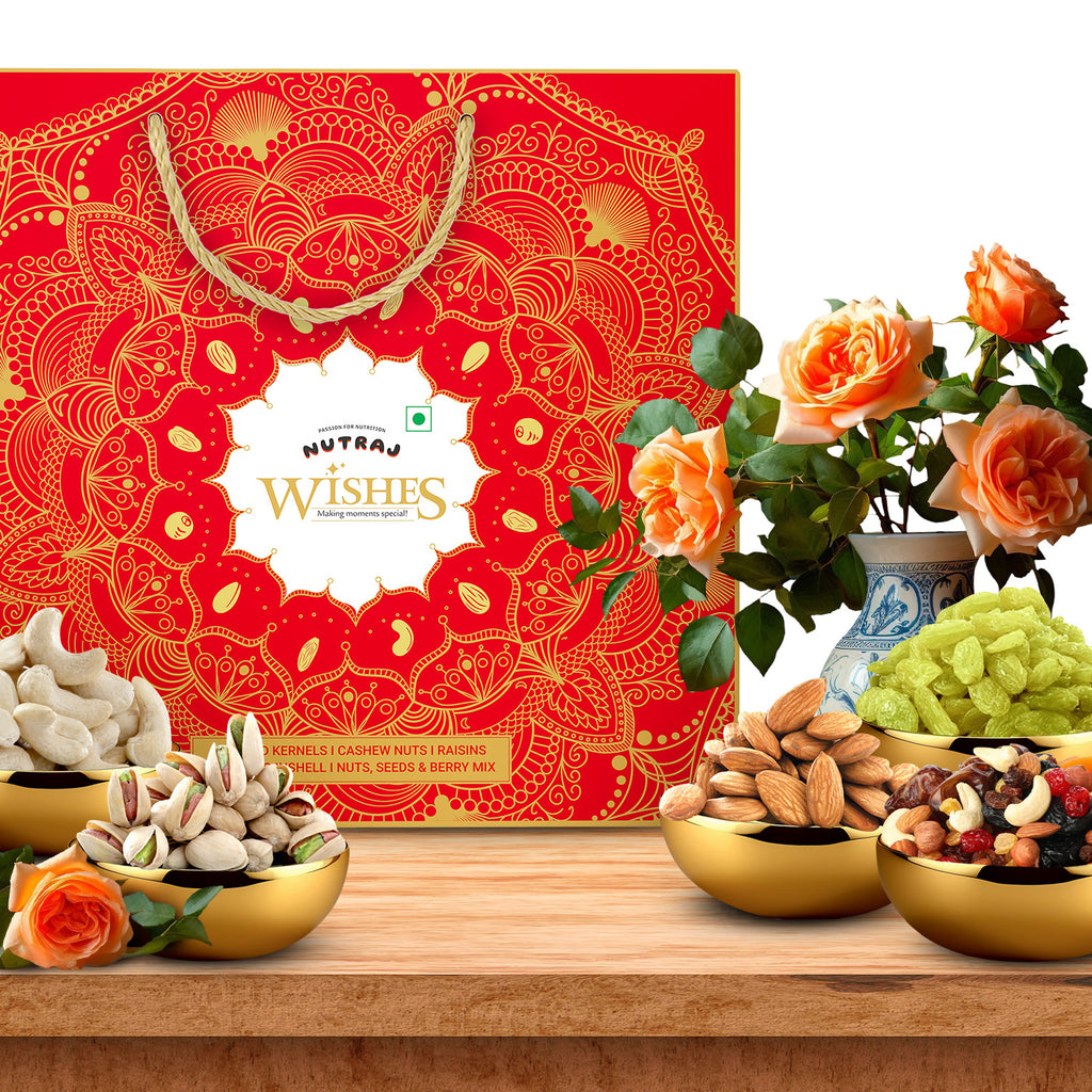 Buy and Send Diwali Dry Fruits Gift Hampers Online from Nutraj