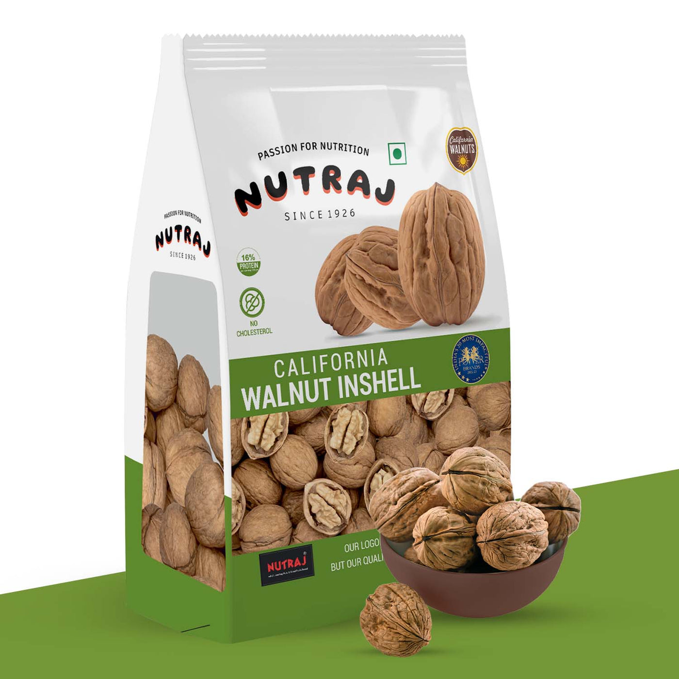 Buy 100% Natural California Walnuts Inshell - NUTRAJ
