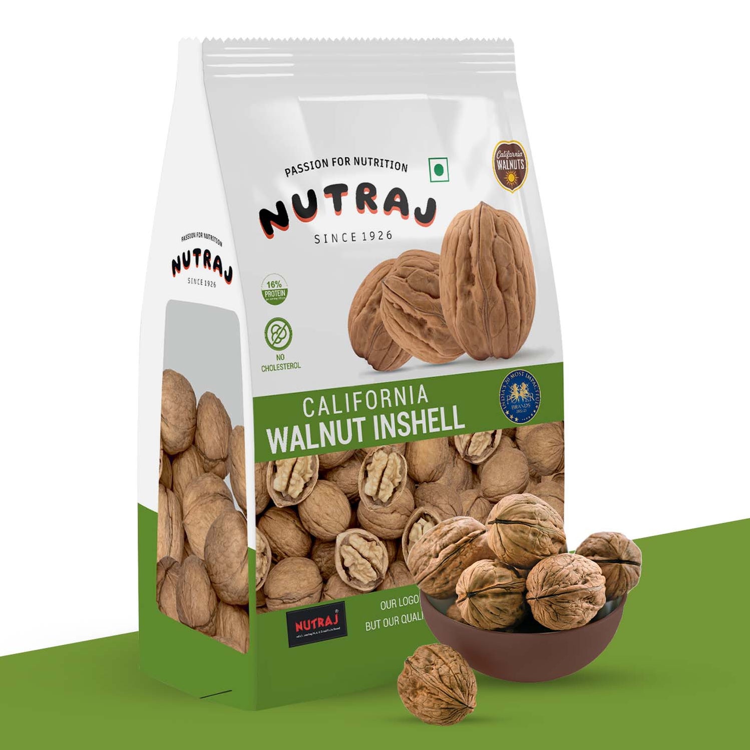 Buy 100% Natural California Walnuts Inshell - NUTRAJ
