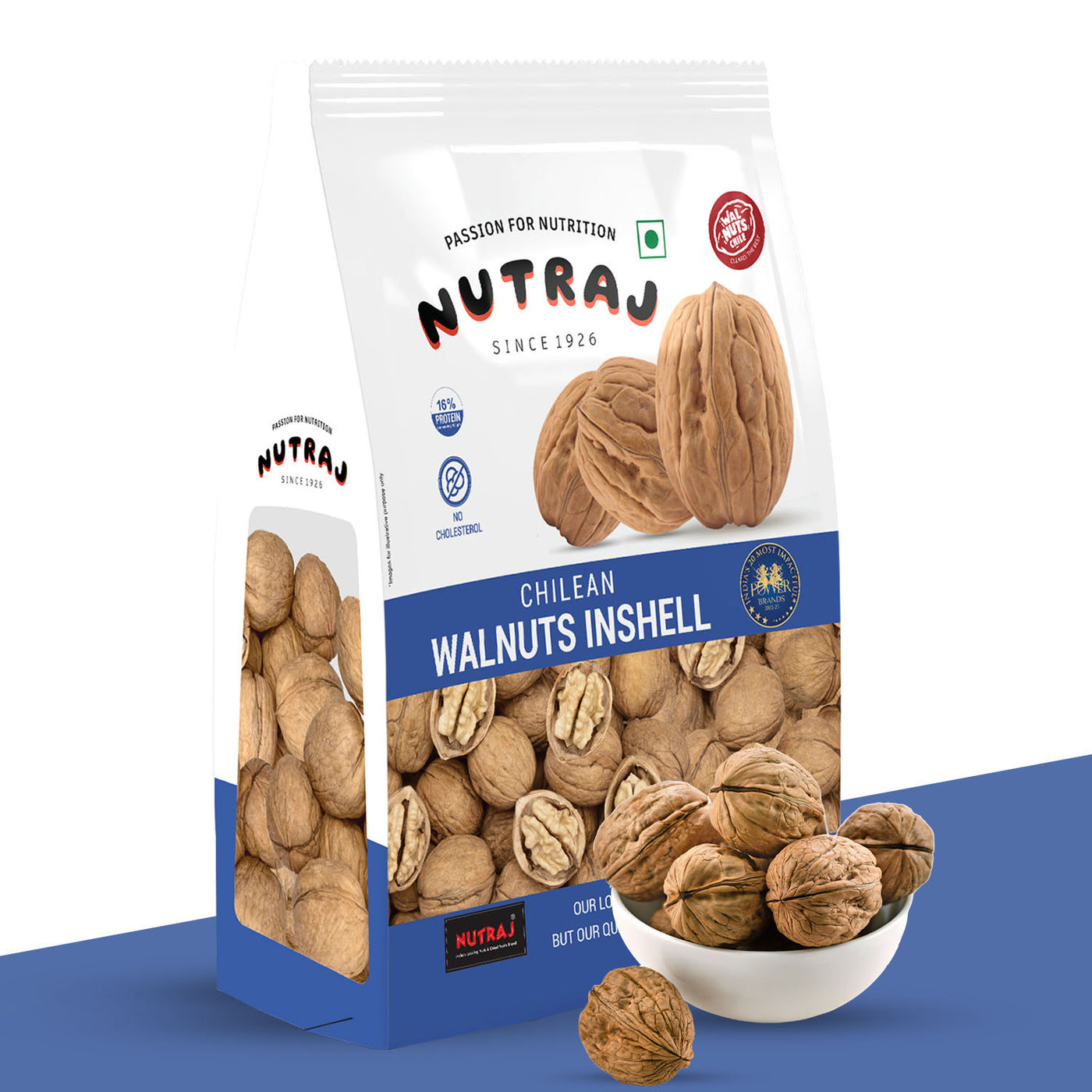 Buy Crispy Nutraj Chilean Walnuts Inshell 1kg Online