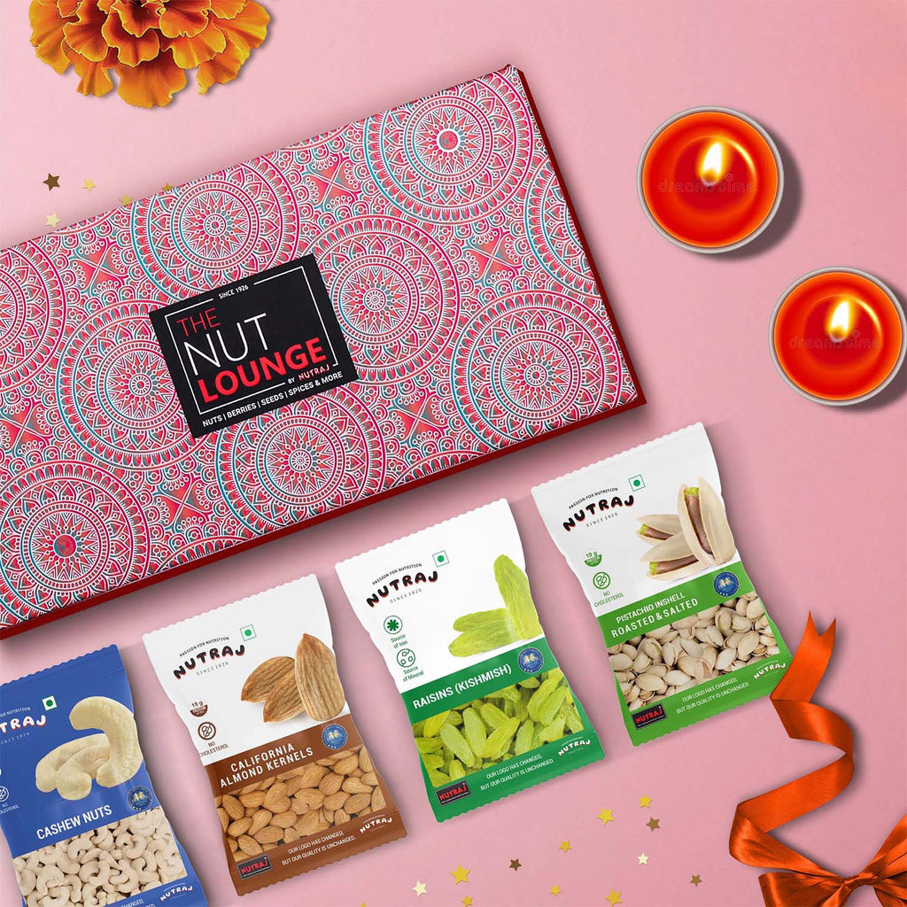 Buy and Send Diwali Dry Fruits Gift Hampers Online from Nutraj
