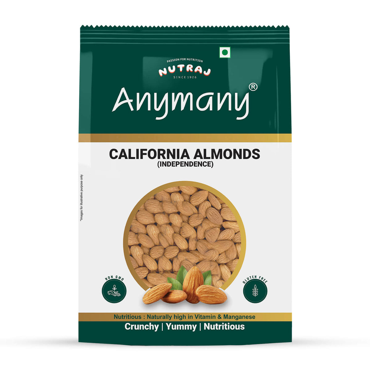 Nutraj Anymany Californian Almonds (Badam) 1kg Price