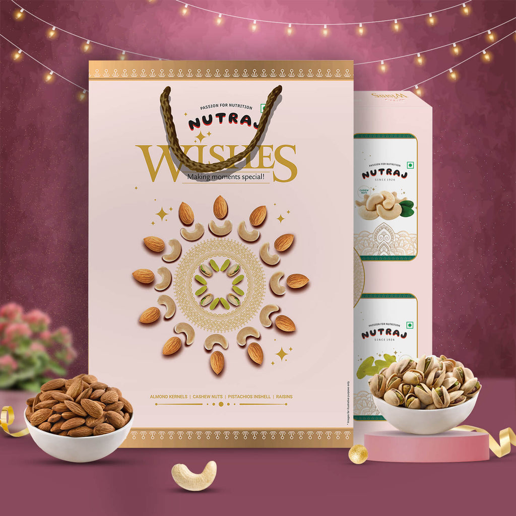 Buy and Send Diwali Dry Fruits Gift Hampers Online from Nutraj
