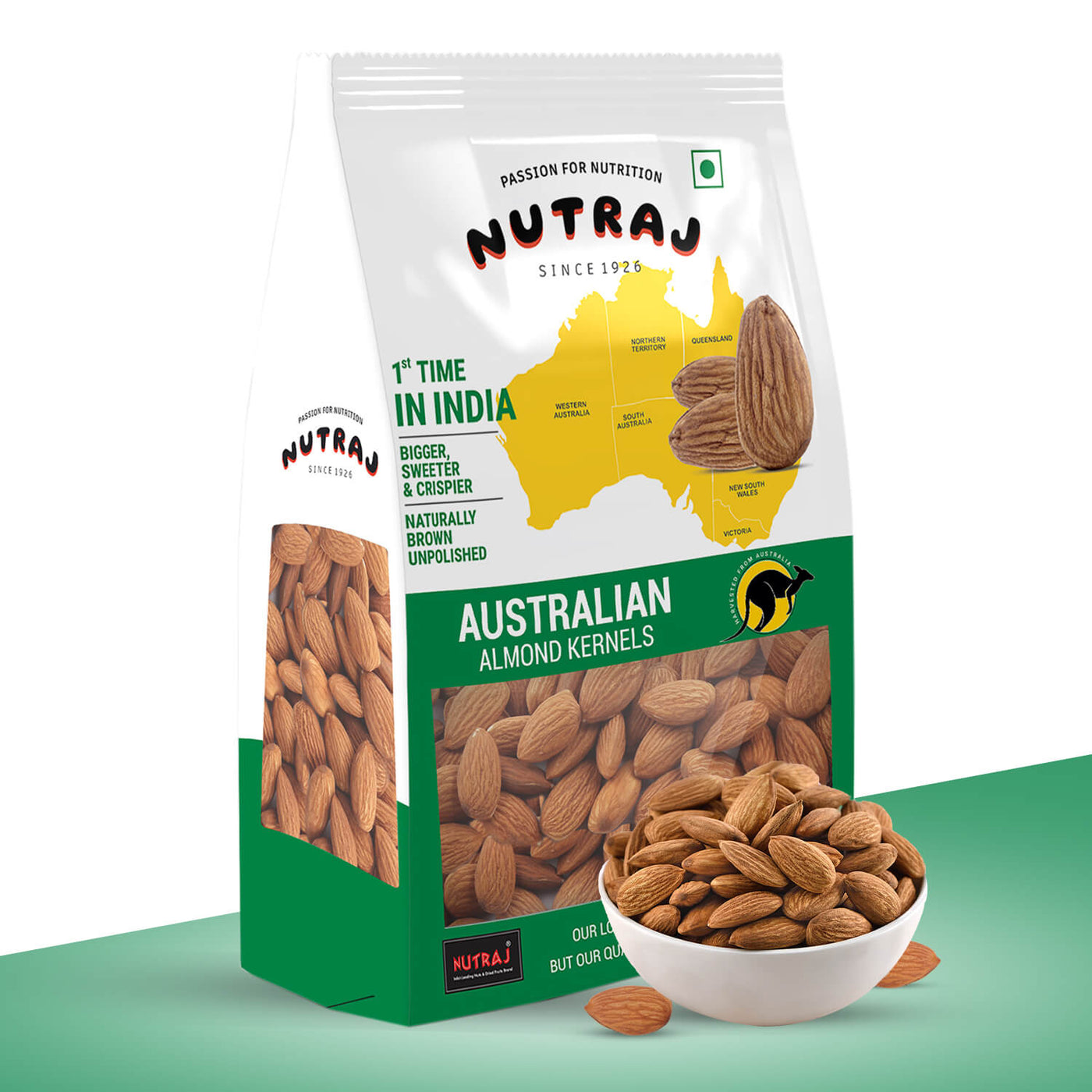 Nutraj Australian Almonds 500gm