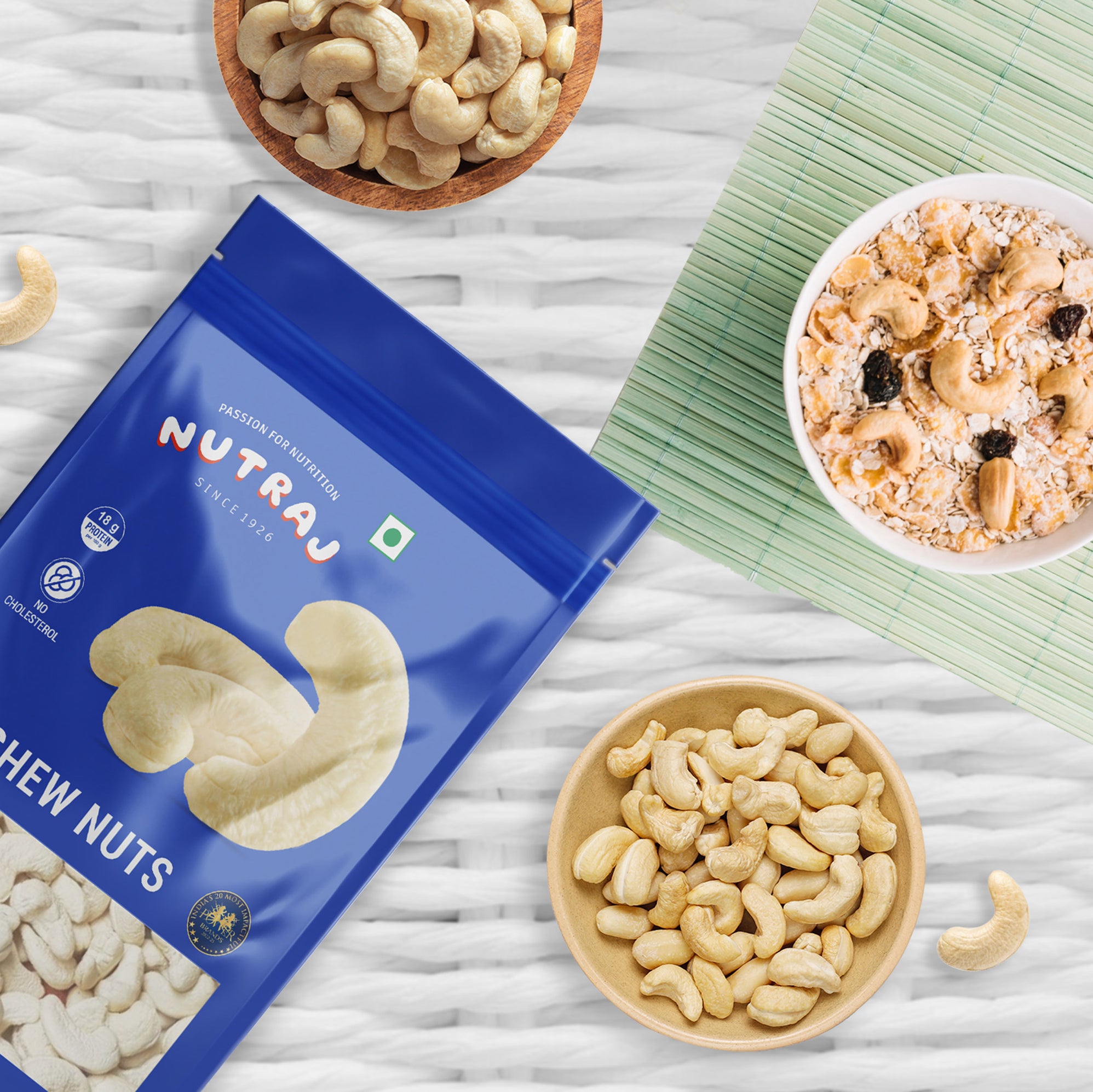 Nutraj Premium Cashew Nuts (Kaju) 1KG (W320)