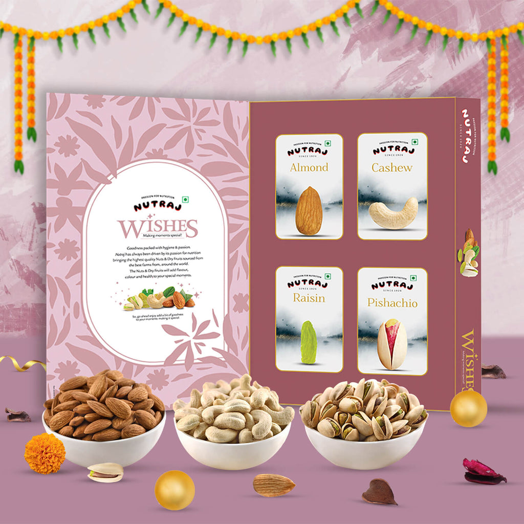 Buy and Send Diwali Dry Fruits Gift Hampers Online from Nutraj