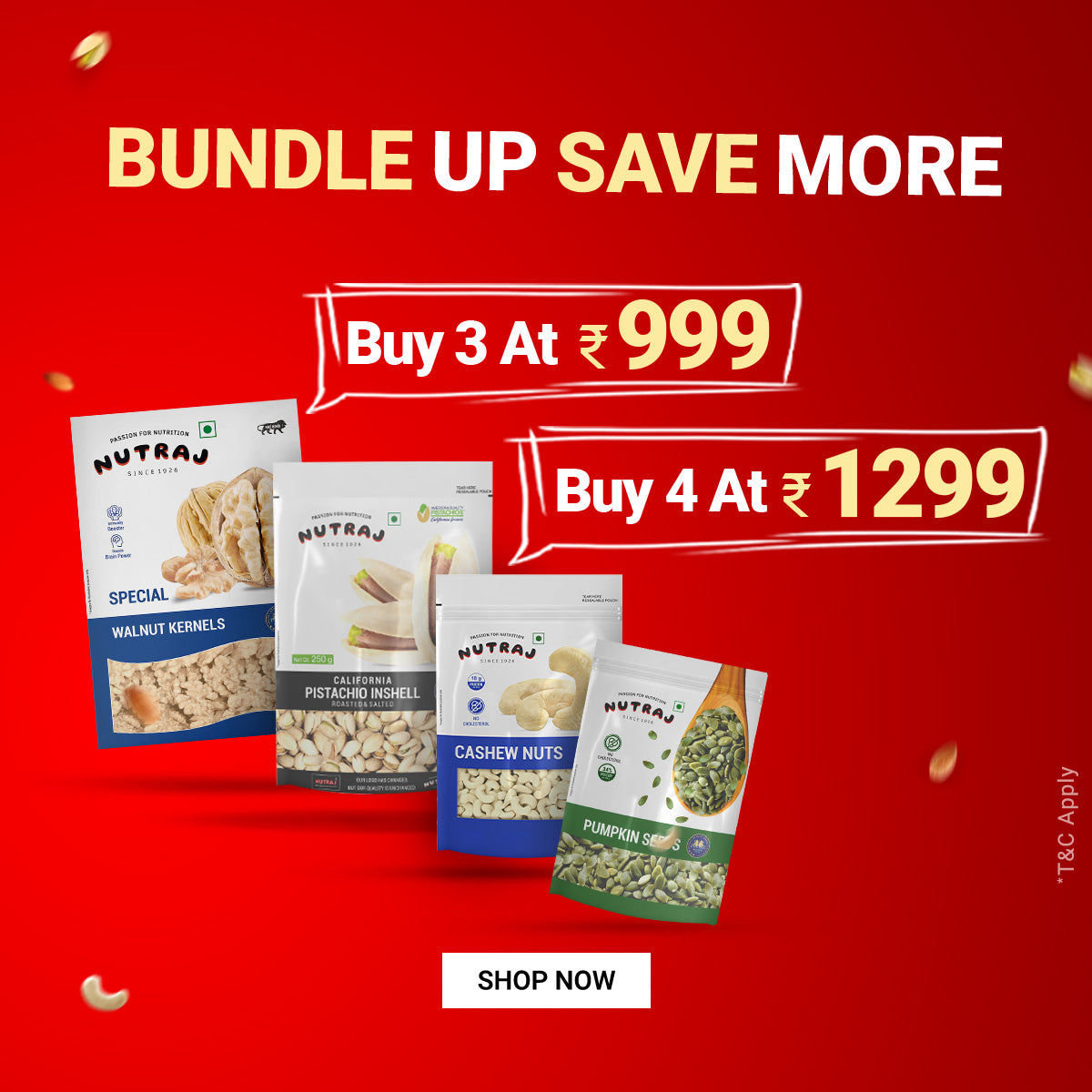 Nutraj Online Dry Fruits Store - Buy Nuts & Dry Fruits in India