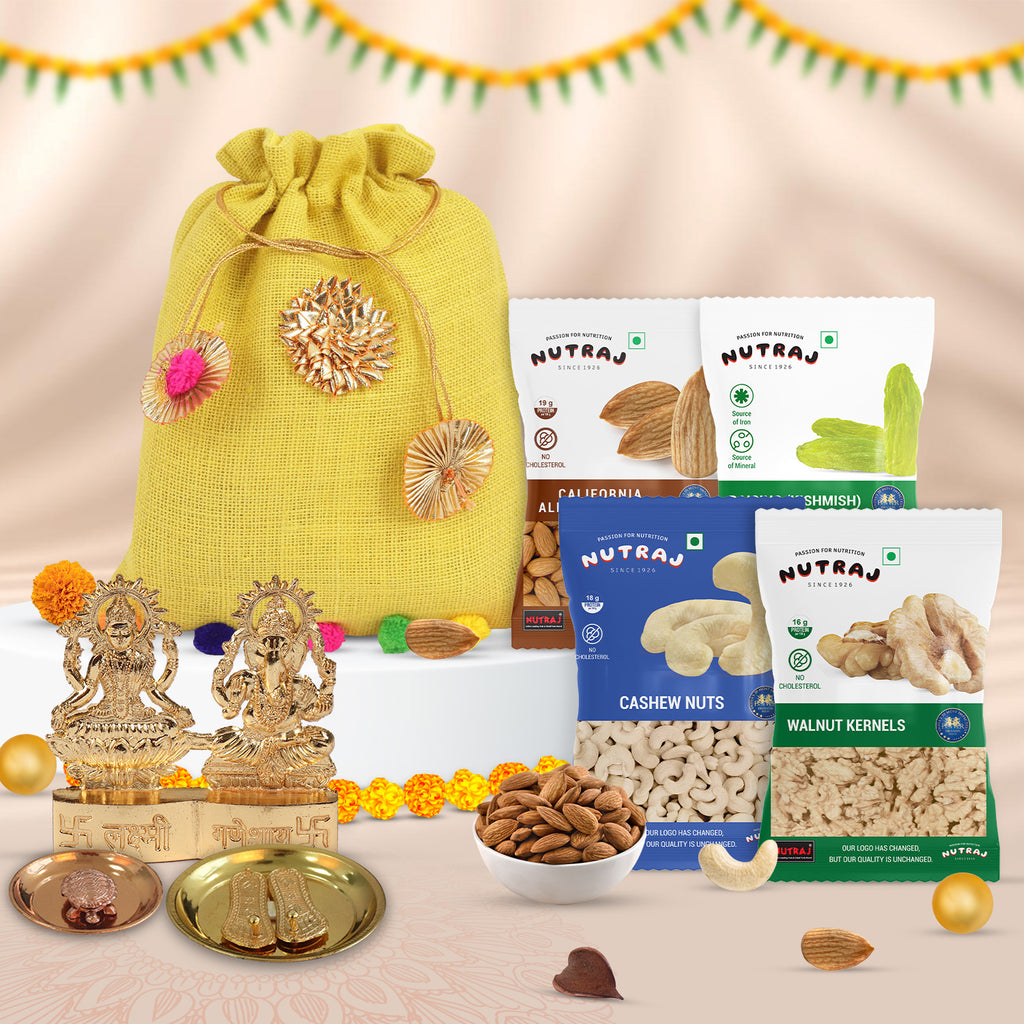 Buy and Send Diwali Dry Fruits Gift Hampers Online from Nutraj