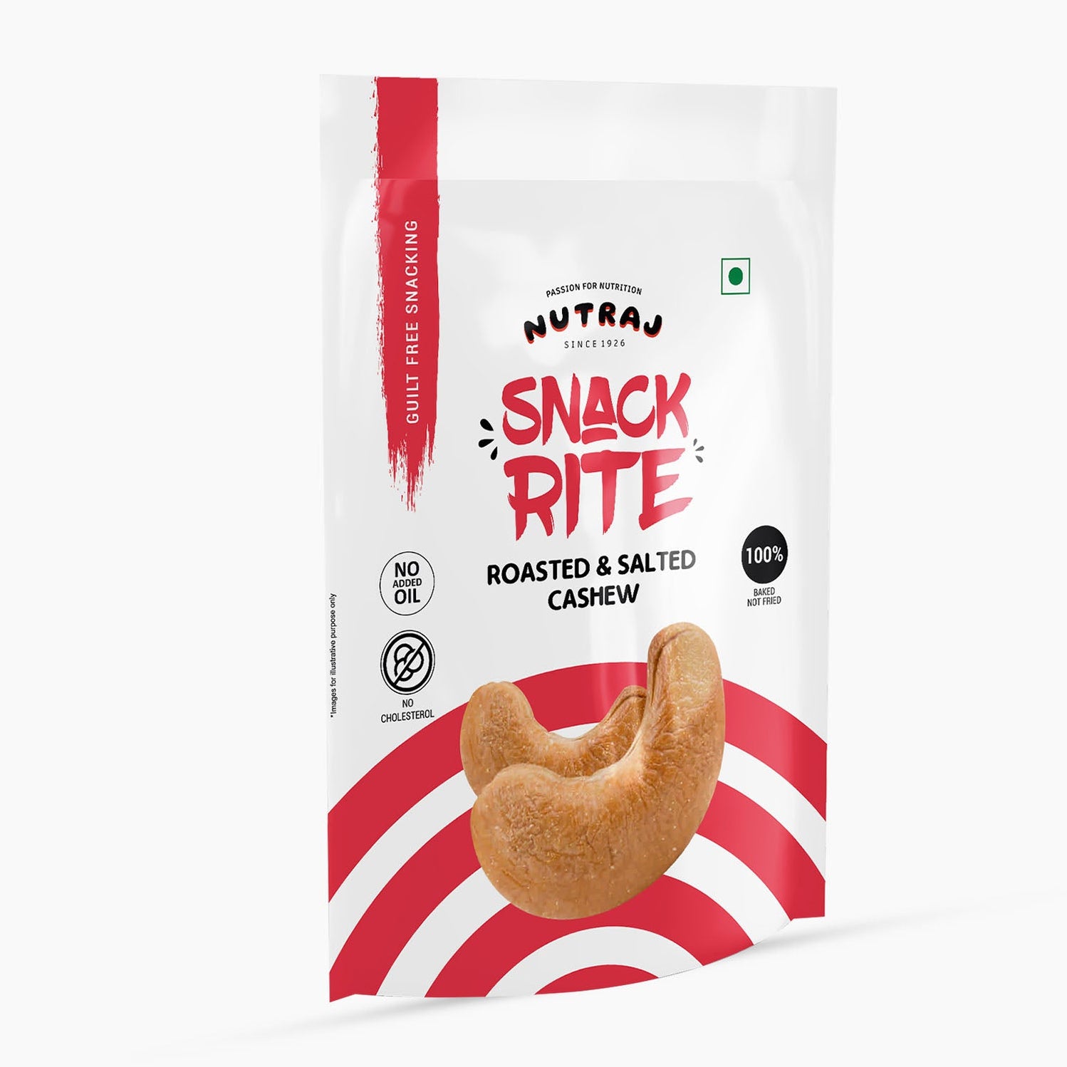 Buy Nutraj Snackrite Roasted and Salted Cashew nuts Online 150 gm